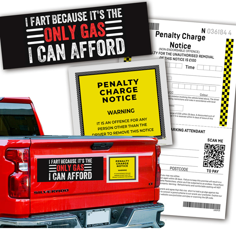 I Fart Because It's The Only Gas I Can Afford Car Magnet Bundle Prank ...